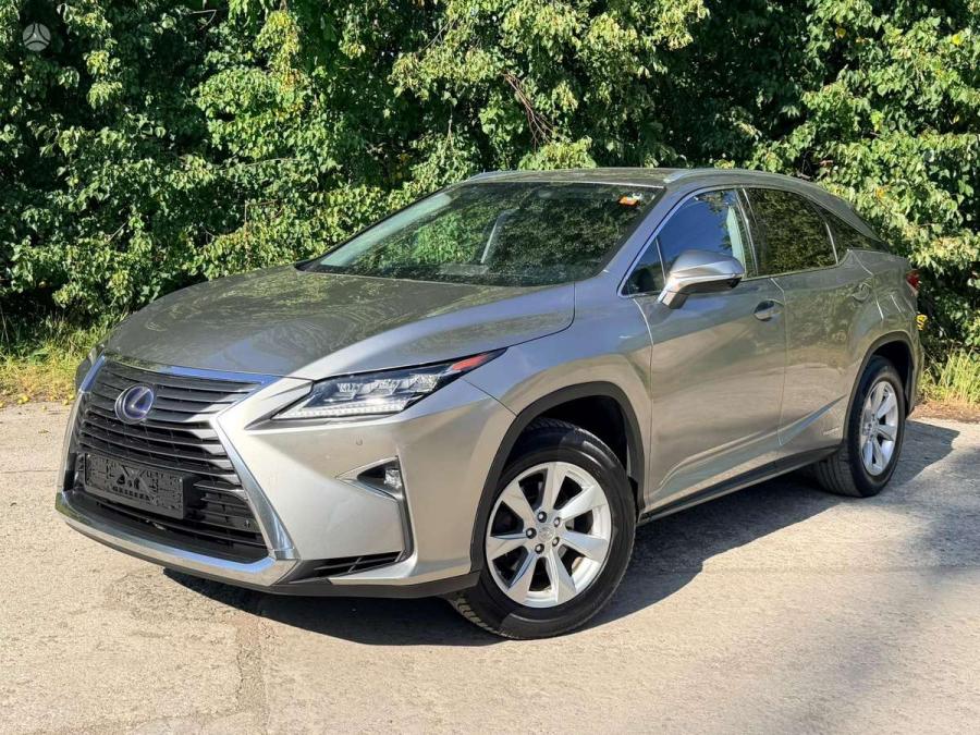 Pelēks Lexus RX 450h 2016 Šauļi, ar dzinēja tilpumu 3.46 L un nobraukumu 250 tūkst. km par 21150 €, foto 1 vietnē AUTOMOTO.COM.LV
