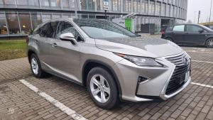 Grey Lexus RX 450h 2017 in Marijampole, with an engine capacity of 3.46 L and mileage of 165 thousand km for 28200 €, photo 2 on AUTOMOTO.COM.LV