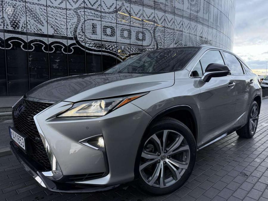 Pelēks Lexus RX 450h 2017 Kauņa, ar dzinēja tilpumu 3.46 L un nobraukumu 85 tūkst. km par 29500 €, foto 1 vietnē AUTOMOTO.COM.LV