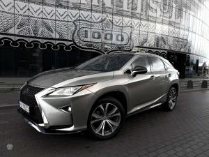Pelēks Lexus RX 450h 2017 Kauņa, ar dzinēja tilpumu 3.46 L un nobraukumu 85 tūkst. km par 28800 €, foto  vietnē AUTOMOTO.COM.LV