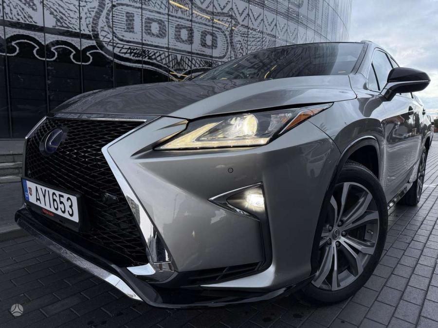 Pelēks Lexus RX 450h 2017 Kauņa, ar dzinēja tilpumu 3.46 L un nobraukumu 85 tūkst. km par 28800 €, foto 25 vietnē AUTOMOTO.COM.LV
