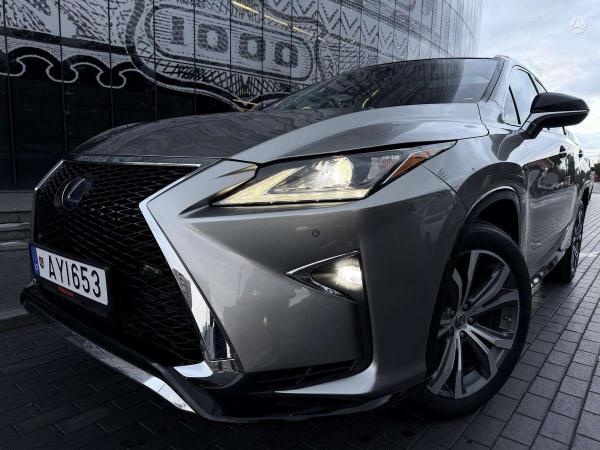 Pelēks Lexus RX 450h 2017 Kauņa, ar dzinēja tilpumu 3.46 L un nobraukumu 85 tūkst. km par 30000 €, foto 1 vietnē AUTOMOTO.COM.LV