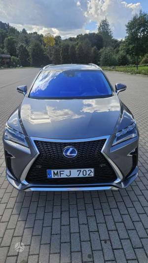 Grey Lexus RX 450h 2018 in Vilnius, with an engine capacity of 3.46 L and mileage of 115 thousand km for 27300 €, photo 34 on AUTOMOTO.COM.LV