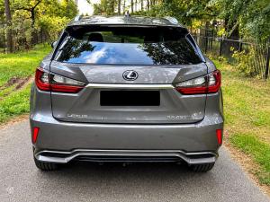 Grey Lexus RX 450h 2018 in Vilnius, with an engine capacity of 3.46 L and mileage of 220 thousand km for 27700 €, photo 11 on AUTOMOTO.COM.LV