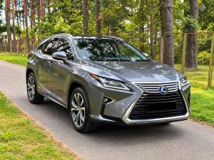 Grey Lexus RX 450h 2018 in Vilnius, with an engine capacity of 3.46 L and mileage of 220 thousand km for 27500 €, photo  on AUTOMOTO.COM.LV