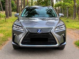 Grey Lexus RX 450h 2018 in Vilnius, with an engine capacity of 3.46 L and mileage of 220 thousand km for 27500 €, photo 4 on AUTOMOTO.COM.LV