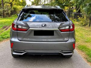 Grey Lexus RX 450h 2018 in Vilnius, with an engine capacity of 3.46 L and mileage of 220 thousand km for 27500 €, photo 11 on AUTOMOTO.COM.LV