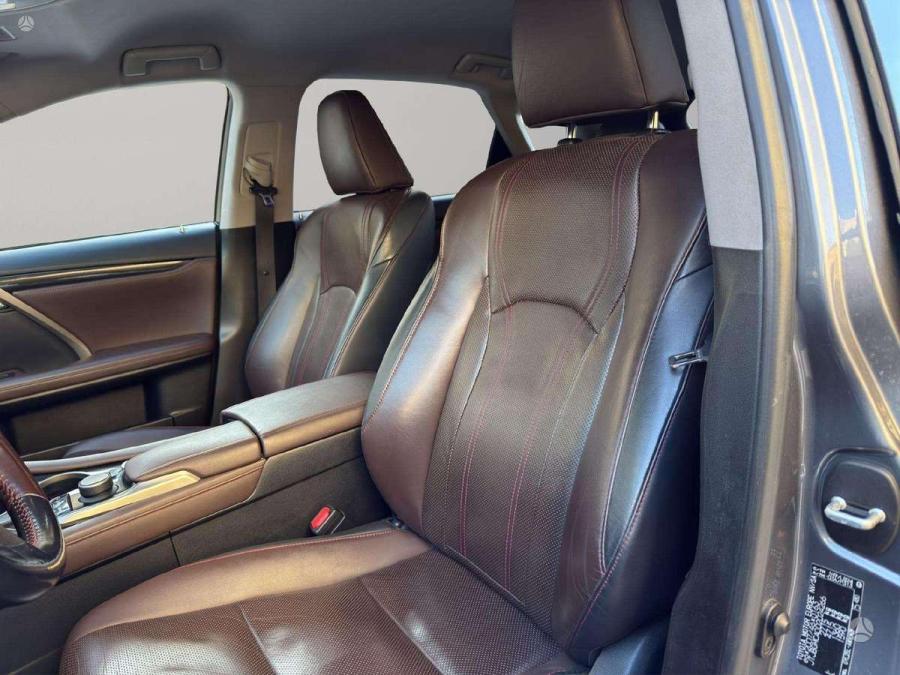 Pelēks Lexus RX 450h 2018 Viļņa, ar dzinēja tilpumu 3.46 L un nobraukumu 90 tūkst. km par 29900 €, foto 12 vietnē AUTOMOTO.COM.LV