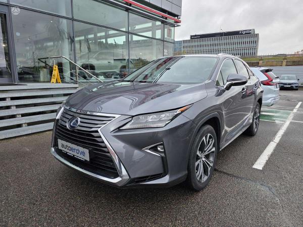 Grey Lexus RX 450h 2019 in Vilnius, with an engine capacity of 3.46 L and mileage of 140 thousand km for 33980 €, photo 1 on AUTOMOTO.COM.LV