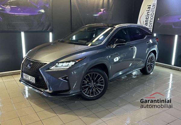 Pelēks Lexus RX 450h 2019 Viļņa, ar dzinēja tilpumu 3.46 L un nobraukumu 135 tūkst. km par 37250 €, foto 1 vietnē AUTOMOTO.COM.LV