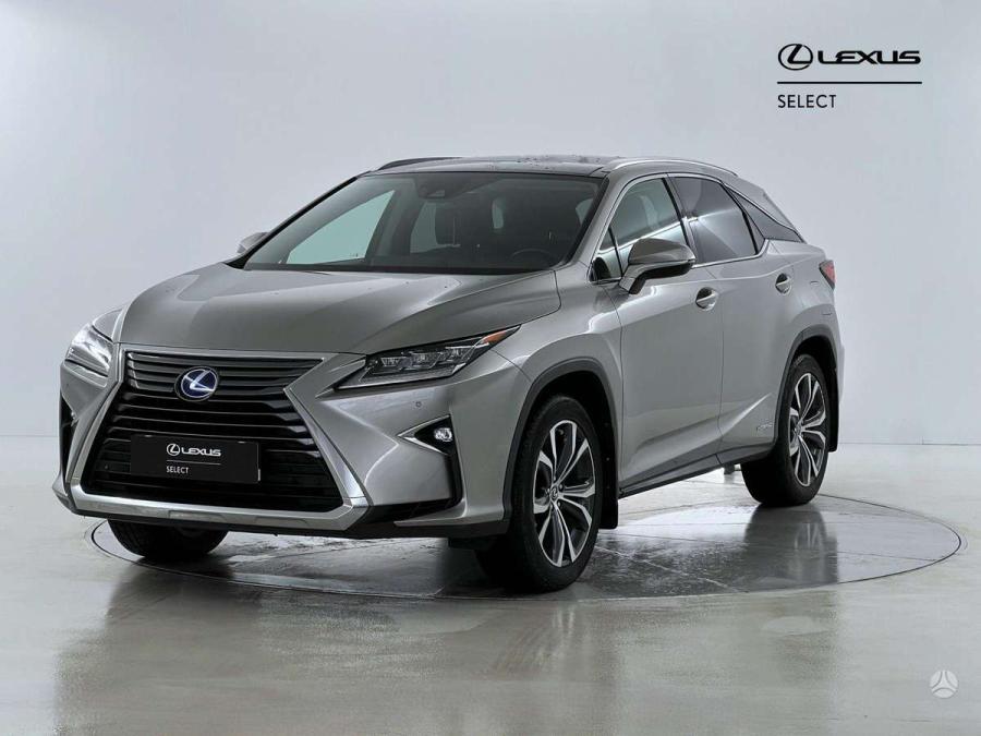 Pelēks Lexus RX 450h 2019 Viļņa, ar dzinēja tilpumu 3.46 L un nobraukumu 145 tūkst. km par 36900 €, foto 1 vietnē AUTOMOTO.COM.LV