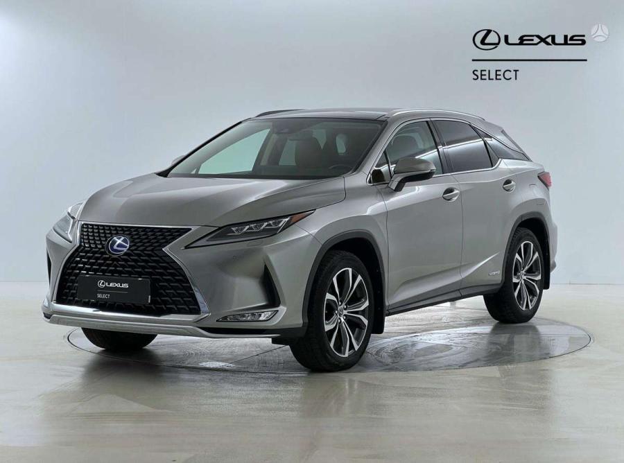 Pelēks Lexus RX 450h 2020 Viļņa, ar dzinēja tilpumu 3.46 L un nobraukumu 111 tūkst. km par 43900 €, foto 1 vietnē AUTOMOTO.COM.LV