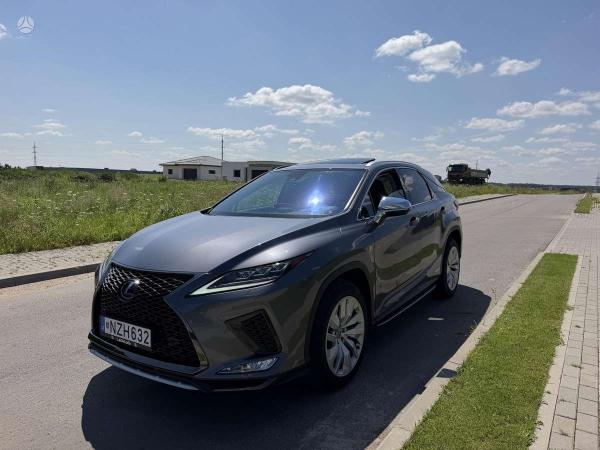 Pelēks Lexus RX 450h 2021 Kauņa, ar dzinēja tilpumu 3.46 L un nobraukumu 30 tūkst. km par 43500 €, foto 1 vietnē AUTOMOTO.COM.LV