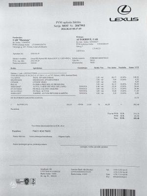 Серый Лексус RX 450h 2022 в Вильнюс, объемом двигателя 3.46 л и пробегом 80 тыс. км за 39980 €, фото 33 на AUTOMOTO.COM.LV