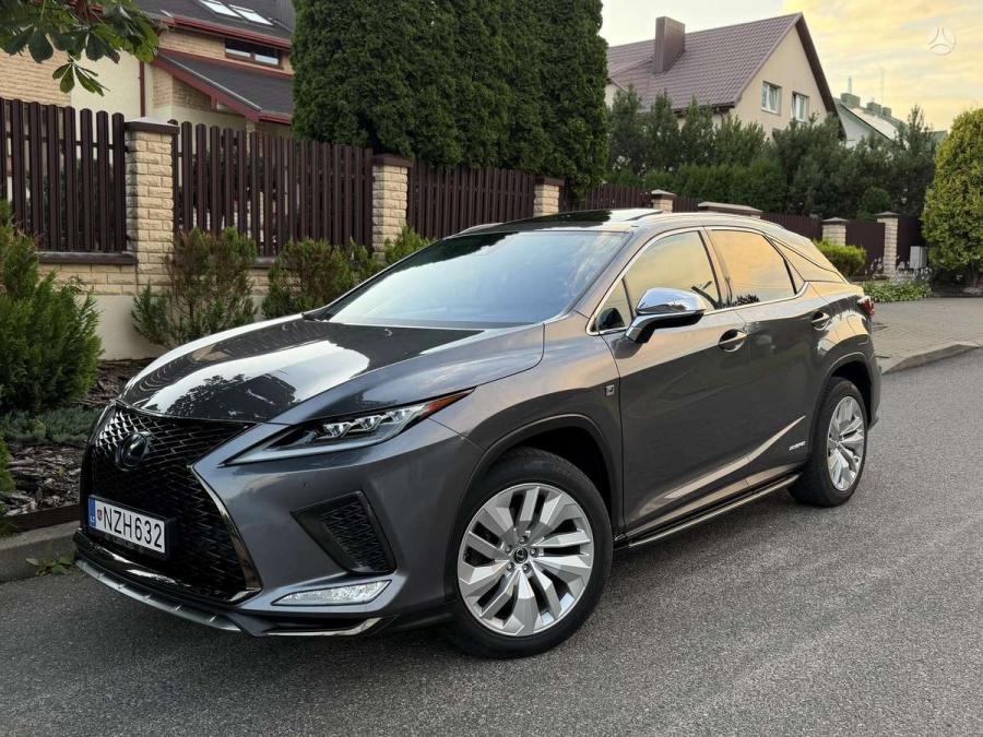 Pelēks Lexus RX 450h 2022 Viļņa, ar dzinēja tilpumu 3.50 L un nobraukumu 29 tūkst. km par 39450 €, foto 6 vietnē AUTOMOTO.COM.LV