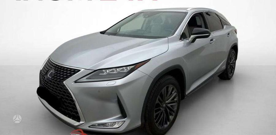 Grey Lexus RX 450h 2022 in Vilnius, with an engine capacity of 3.46 L and mileage of 86 thousand km for 43000 €, photo 3 on AUTOMOTO.COM.LV