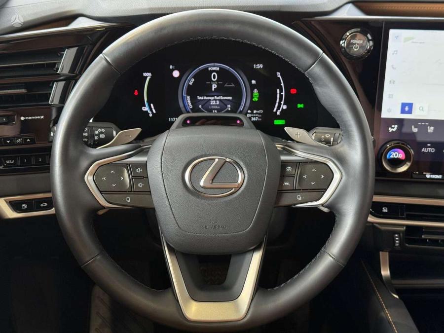 Grey Lexus RX 450h 2023 in Siauliai, with an engine capacity of 2.49 L and mileage of 12 thousand km for 60900 €, photo 16 on AUTOMOTO.COM.LV