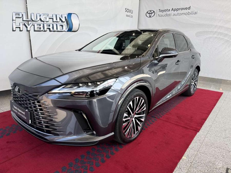 Pelēks Lexus RX 450h 2025 Šauļi, ar dzinēja tilpumu 2.49 L un nobraukumu 19 tūkst. km par 64900 €, foto 1 vietnē AUTOMOTO.COM.LV