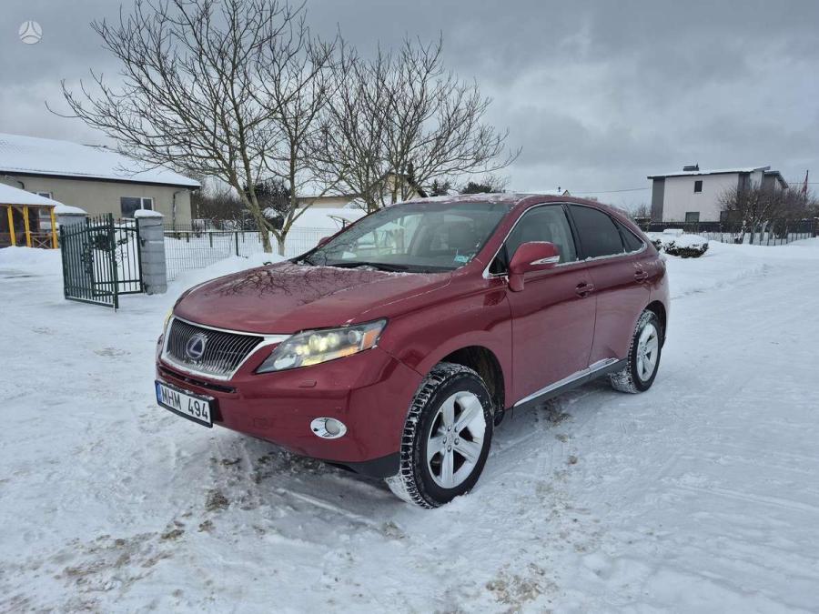 Red Lexus RX 450h 2009 in Vilnius, with an engine capacity of 3.46 L and mileage of 334 thousand km for 10980 €, photo 1 on AUTOMOTO.COM.LV