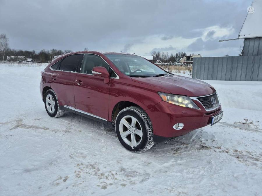 Red Lexus RX 450h 2009 in Vilnius, with an engine capacity of 3.46 L and mileage of 334 thousand km for 10980 €, photo 9 on AUTOMOTO.COM.LV