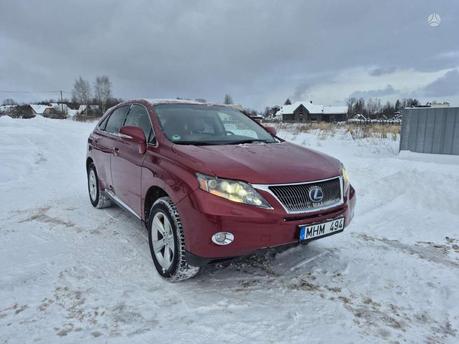 Red Lexus RX 450h 2009 in Vilnius, with an engine capacity of 3.46 L and mileage of 334 thousand km for 10980 €, photo 10 on AUTOMOTO.COM.LV