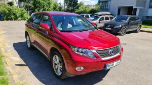 Red Lexus RX 450h 2009 in Vilnius, with an engine capacity of 3.46 L and mileage of 334 thousand km for 10980 €, photo 34 on AUTOMOTO.COM.LV