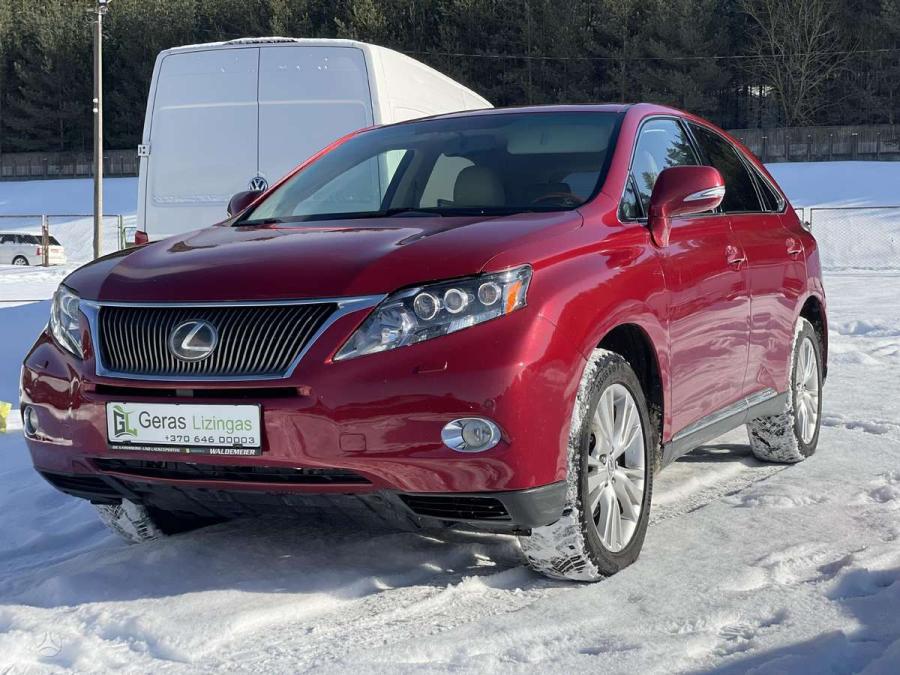 Sarkans Lexus RX 450h 2010 Viļņa, ar dzinēja tilpumu 3.46 L un nobraukumu 220 tūkst. km par 10500 €, foto 1 vietnē AUTOMOTO.COM.LV