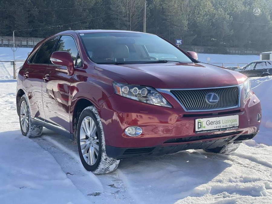 Sarkans Lexus RX 450h 2010 Viļņa, ar dzinēja tilpumu 3.46 L un nobraukumu 220 tūkst. km par 10500 €, foto 3 vietnē AUTOMOTO.COM.LV