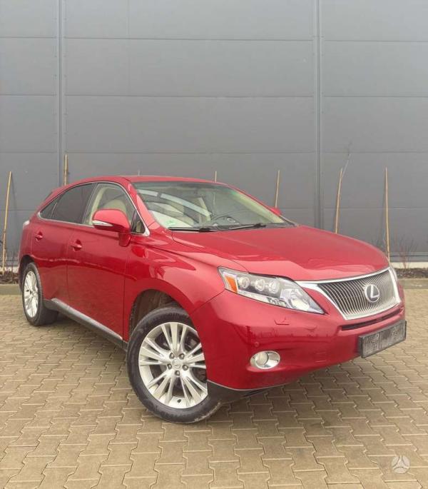 Red Lexus RX 450h 2011 in Vilnius, with an engine capacity of 0.00 L and mileage of 240 thousand km for 12200 €, photo 1 on AUTOMOTO.COM.LV