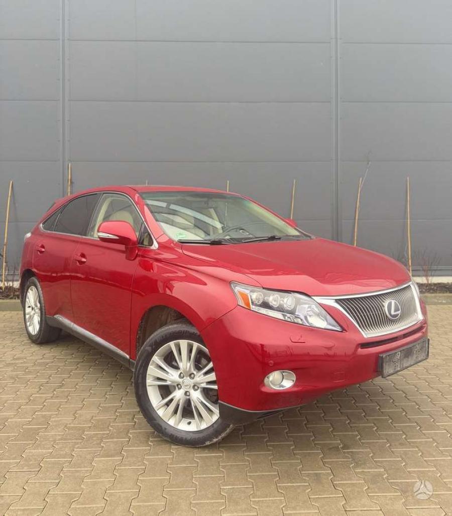 Red Lexus RX 450h 2011 in Vilnius, with an engine capacity of 0.00 L and mileage of 240 thousand km for 12200 €, photo 1 on AUTOMOTO.COM.LV