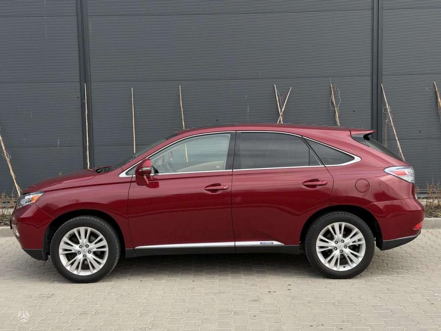 Sarkans Lexus RX 450h 2011 Viļņa, ar dzinēja tilpumu 0.00 L un nobraukumu 260 tūkst. km par 11300 €, foto 5 vietnē AUTOMOTO.COM.LV