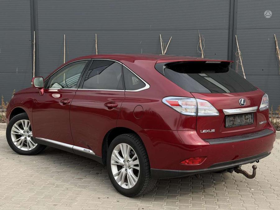 Sarkans Lexus RX 450h 2011 Viļņa, ar dzinēja tilpumu 0.00 L un nobraukumu 260 tūkst. km par 11300 €, foto 6 vietnē AUTOMOTO.COM.LV
