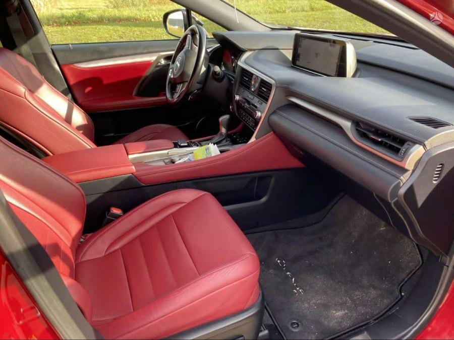 Sarkans Lexus RX 450h 2018 Kauņa, ar dzinēja tilpumu 3.46 L un nobraukumu 256 tūkst. km par 29500 €, foto 7 vietnē AUTOMOTO.COM.LV