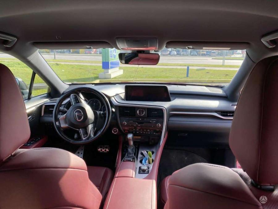 Sarkans Lexus RX 450h 2018 Kauņa, ar dzinēja tilpumu 3.46 L un nobraukumu 256 tūkst. km par 29500 €, foto 9 vietnē AUTOMOTO.COM.LV
