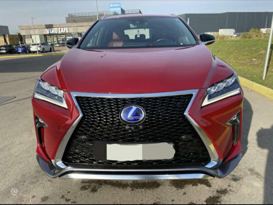 Sarkans Lexus RX 450h 2018 Kauņa, ar dzinēja tilpumu 3.46 L un nobraukumu 256 tūkst. km par 29500 €, foto 10 vietnē AUTOMOTO.COM.LV