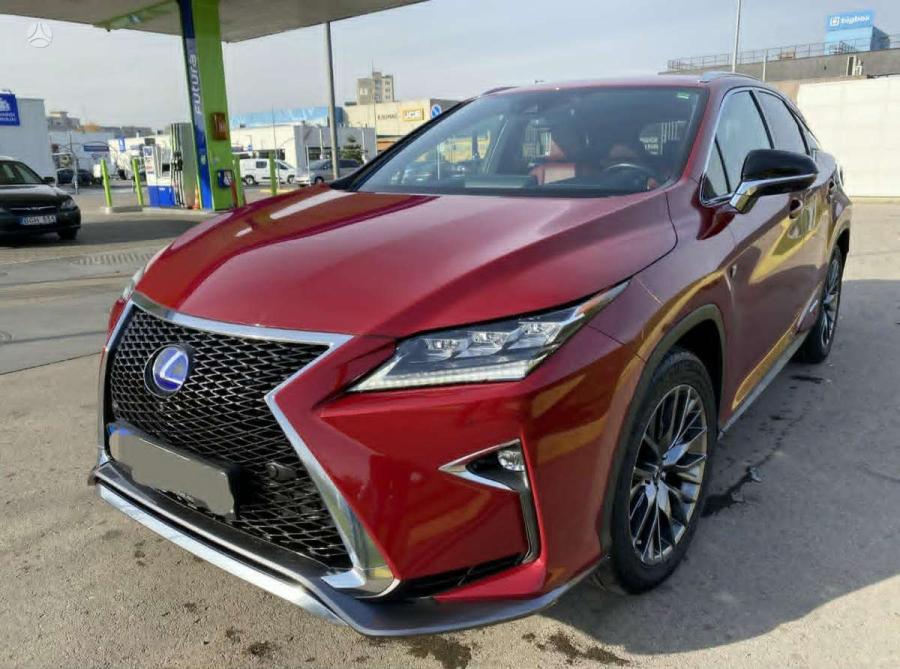 Sarkans Lexus RX 450h 2018 Kauņa, ar dzinēja tilpumu 3.46 L un nobraukumu 256 tūkst. km par 29500 €, foto 12 vietnē AUTOMOTO.COM.LV