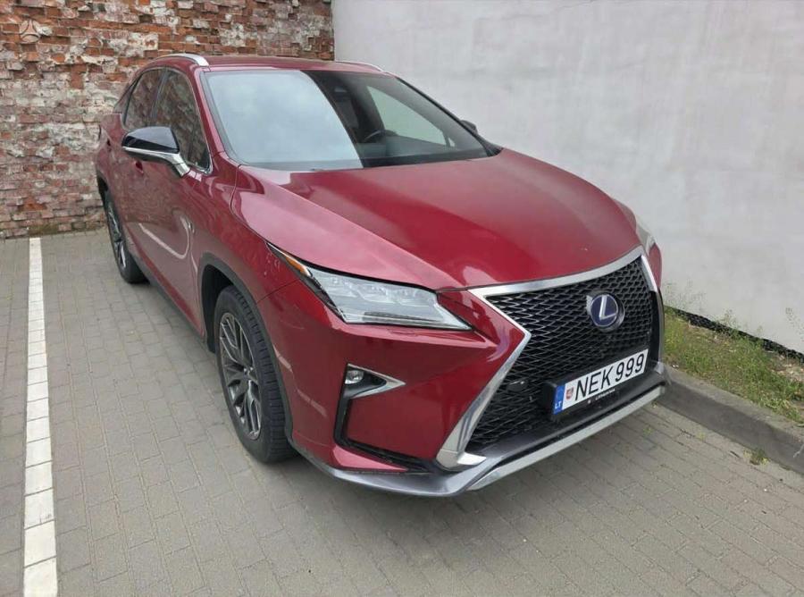 Sarkans Lexus RX 450h 2018 Kauņa, ar dzinēja tilpumu 3.46 L un nobraukumu 256 tūkst. km par 29500 €, foto 13 vietnē AUTOMOTO.COM.LV