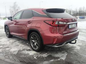 Red Lexus RX 450h 2019 in Vilnius, with an engine capacity of 3.46 L and mileage of 148 thousand km for 33850 €, photo 7 on AUTOMOTO.COM.LV