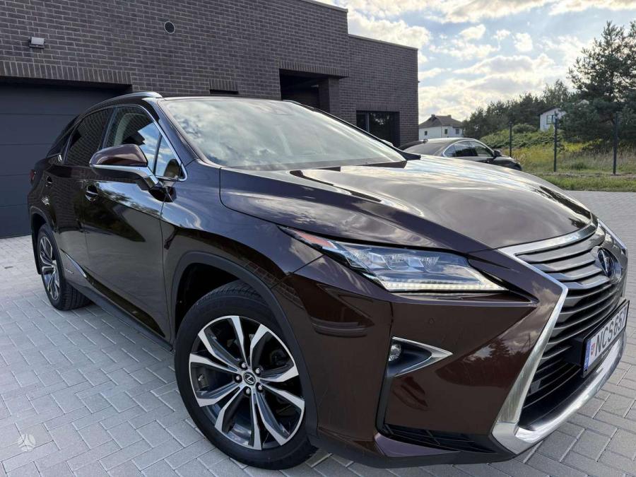 Red Lexus RX 450h 2019 in Vilnius, with an engine capacity of 3.46 L and mileage of 58 thousand km for 29950 €, photo 3 on AUTOMOTO.COM.LV