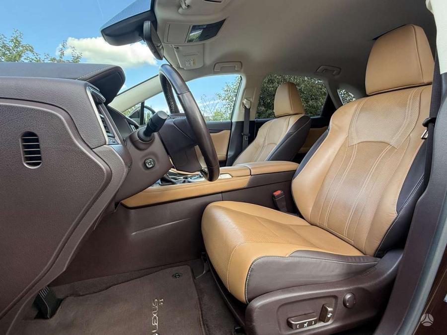 Red Lexus RX 450h 2019 in Vilnius, with an engine capacity of 3.46 L and mileage of 58 thousand km for 29950 €, photo 19 on AUTOMOTO.COM.LV