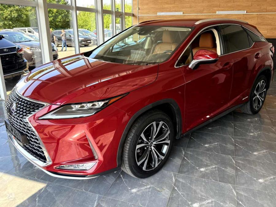 Red Lexus RX 450h 2021 in Panevezys, with an engine capacity of 3.50 L and mileage of 44 thousand km for 39900 €, photo 8 on AUTOMOTO.COM.LV