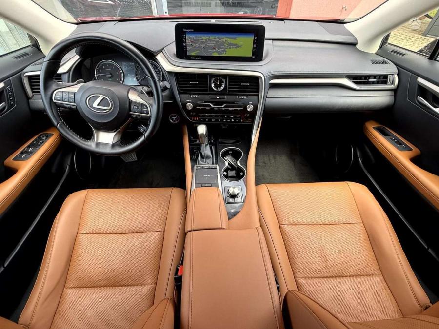 Red Lexus RX 450h 2021 in Panevezys, with an engine capacity of 3.50 L and mileage of 44 thousand km for 39900 €, photo 14 on AUTOMOTO.COM.LV