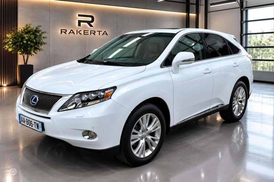 Balts Lexus RX 450h 2009 Viļņa, ar dzinēja tilpumu 3.50 L un nobraukumu 249 tūkst. km par 11900 €, foto 1 vietnē AUTOMOTO.COM.LV