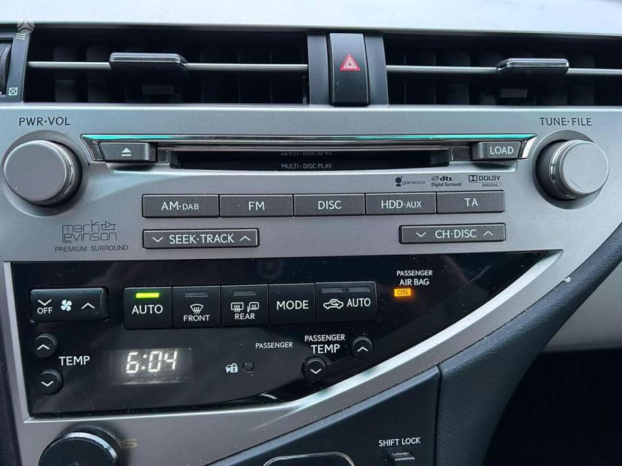 Balts Lexus RX 450h 2009 Viļņa, ar dzinēja tilpumu 3.50 L un nobraukumu 249 tūkst. km par 11900 €, foto 21 vietnē AUTOMOTO.COM.LV