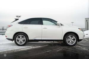 White Lexus RX 450h 2012 in Vilnius, with an engine capacity of 3.46 L and mileage of 312 thousand km for 9950 €, photo 7 on AUTOMOTO.COM.LV