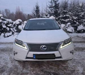 White Lexus RX 450h 2012 in Utena, with an engine capacity of 3.46 L and mileage of 237 thousand km for 12900 €, photo 5 on AUTOMOTO.COM.LV