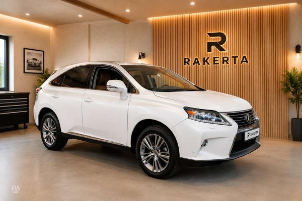 White Lexus RX 450h 2015 in Vilnius, with an engine capacity of 3.46 L and mileage of 170 thousand km for 19800 €, photo 2 on AUTOMOTO.COM.LV