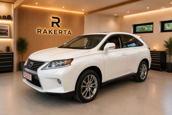 White Lexus RX 450h 2015 in Vilnius, with an engine capacity of 3.46 L and mileage of 170 thousand km for 19800 €, photo 4 on AUTOMOTO.COM.LV