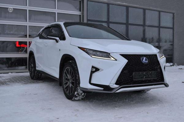 White Lexus RX 450h 2016 in Vilnius, with an engine capacity of 3.46 L and mileage of 177 thousand km for 30000 €, photo 5 on AUTOMOTO.COM.LV
