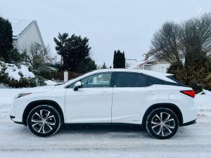 White Lexus RX 450h 2016 in Vilnius, with an engine capacity of 3.46 L and mileage of 184 thousand km for 24800 €, photo 2 on AUTOMOTO.COM.LV